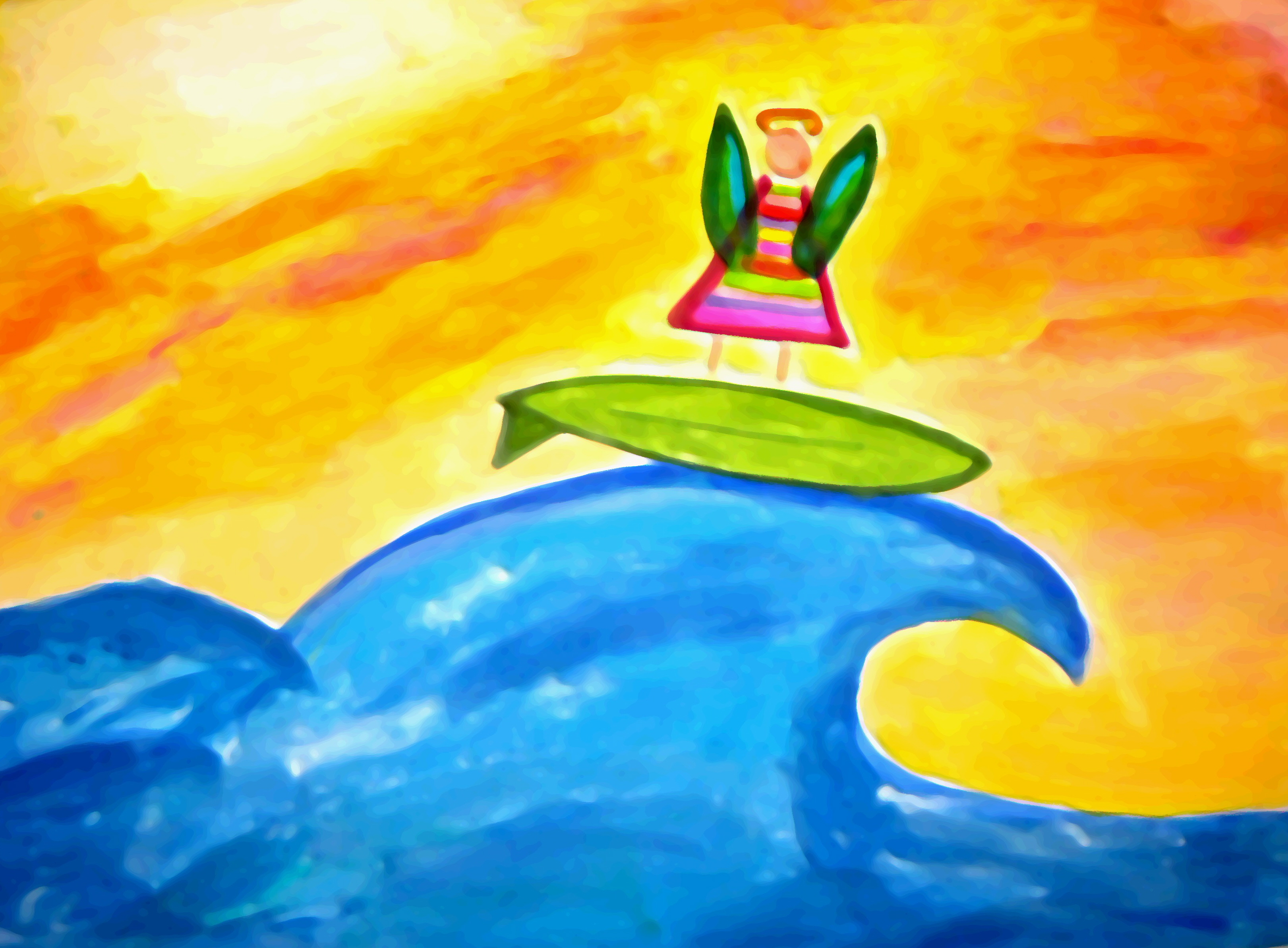 pink lamb Surf Angel